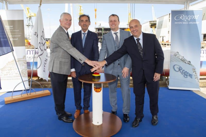 Robin Lindsay, Exe VP Vessel Operations, NCL; Giovanni Stecconi ...