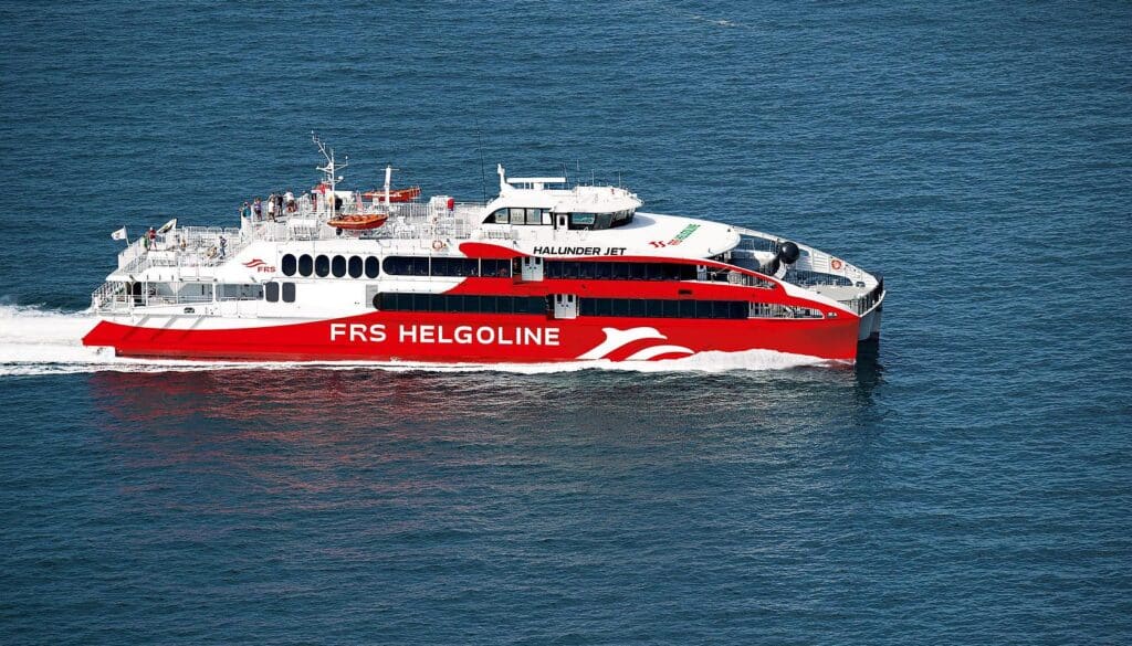 Der Halunder Jet verbindet Hamburg mit Helgoland (Foto FRS Helgoline ...